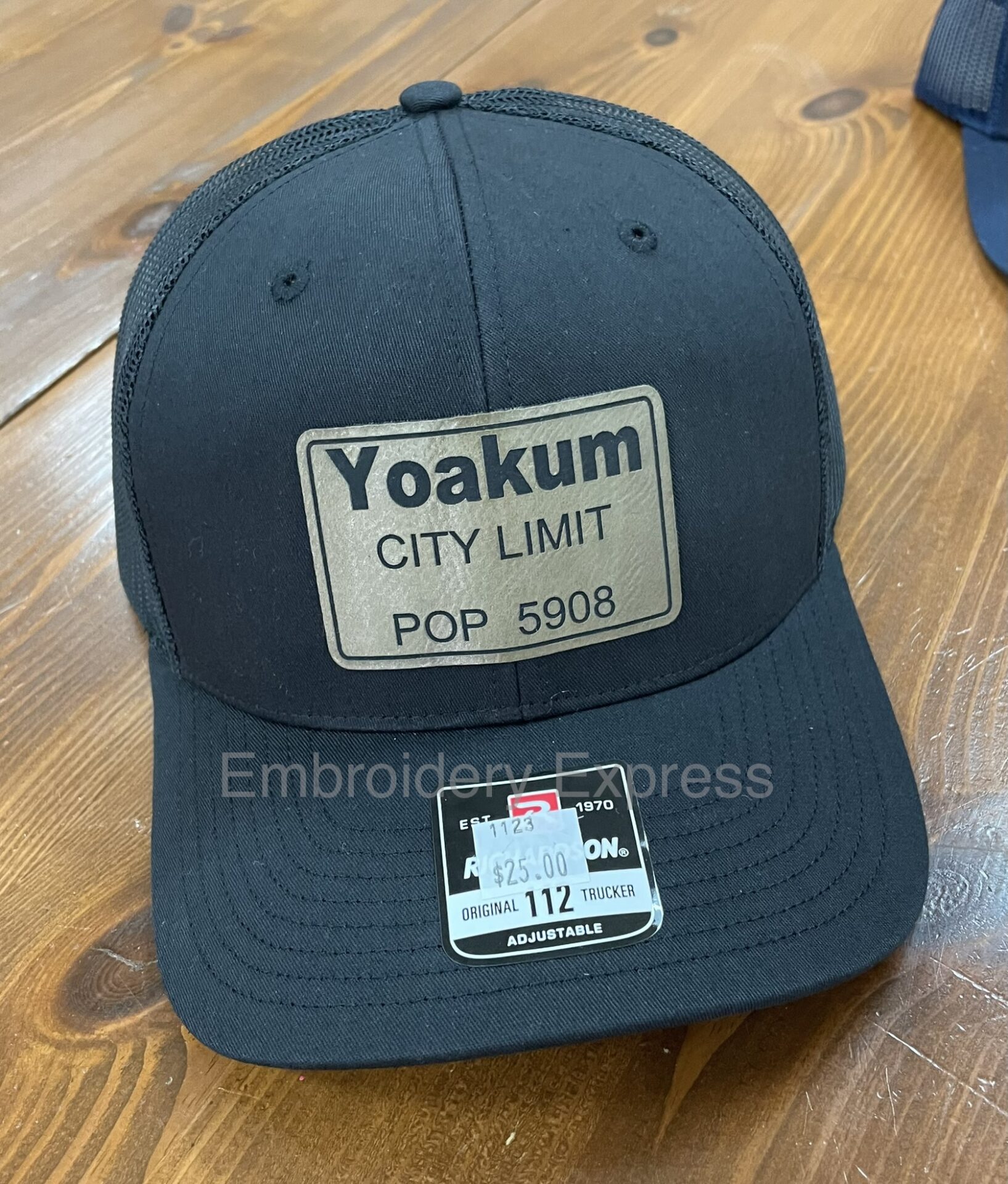 Yoakum Population Patch Cap - Embroidery Express - The Gift Box on Grand