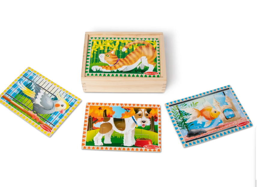 Dinosaur Wooden Jigsaw Puzzles in a Box - Pets - Embroidery Express ...